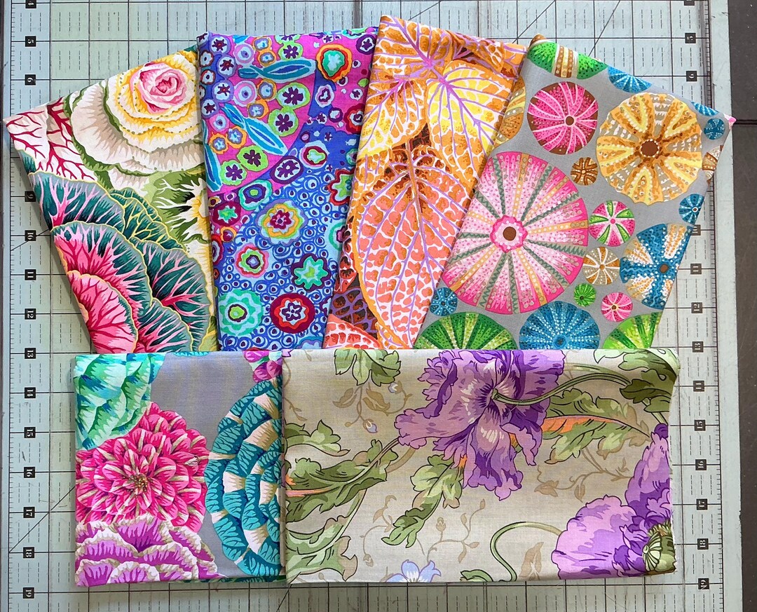 Kaffe Fassett Collective Fabric 6 Fat Quarter Bundle Quilting Bundle ...