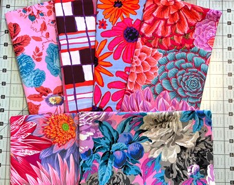 Kaffe Fassett Collective Fabric 6 Fat Quarter Bundle Quilting Bundle Cotton Quilting Fabric ...