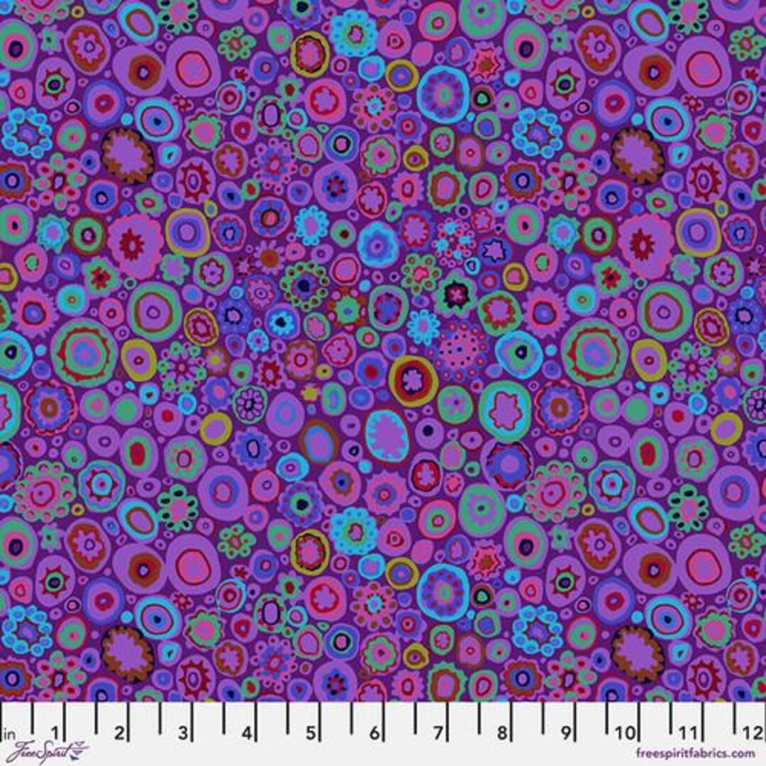 Paperweight Purple Kaffe Fassett Fabric PWGP059 Cotton Quilting Fabric ...