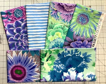10 Kaffe Fassett BLUE Fat Quarter Bundle - Etsy