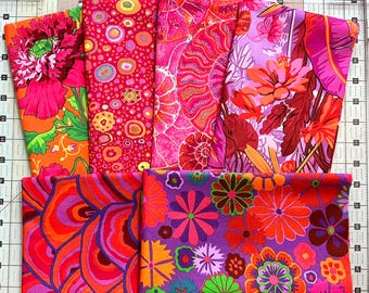 Kaffe Fassett Collective Fabric 6 Fat Quarter Bundle Quilting Bundle Cotton Quilting Fabric ...