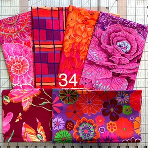 OOP! Curly Kale in Red PWPJ120 Philip Jacobs Fabric Kaffe Fassett ...