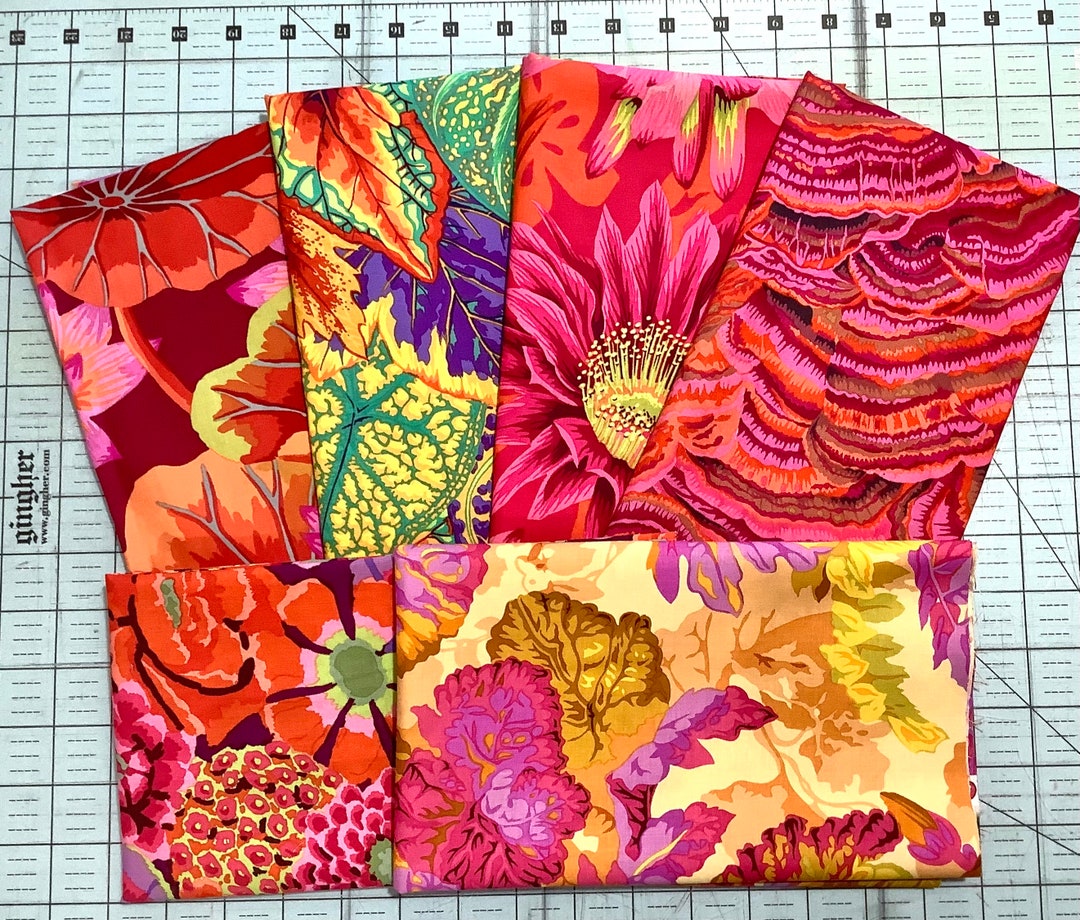 Kaffe Fassett Collective Fabric 6 Fat Quarter Bundle Quilting Bundle ...