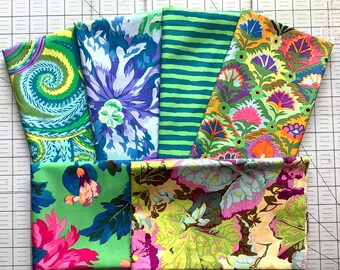 Kaffe Fassett Collective Fabric 6 Fat Quarter Bundle Quilting Bundle ...