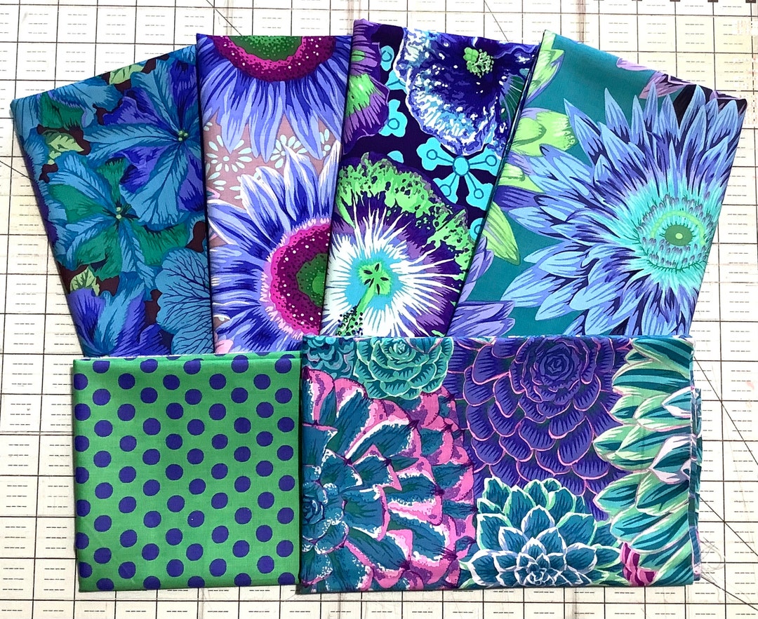 Kaffe Fassett Collective Fabric 6 Fat Quarter Bundle Quilting Bundle ...