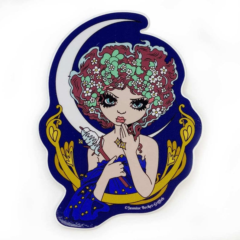 The Moon Vinyl Sticker - Jasmine Becket-griffith - Etsy