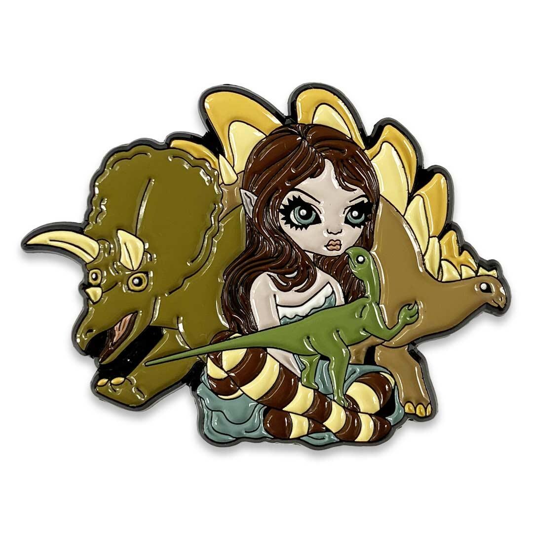 Dinosaur Friends Collectible Enamel Pin - Jasmine Becket-griffith - Etsy