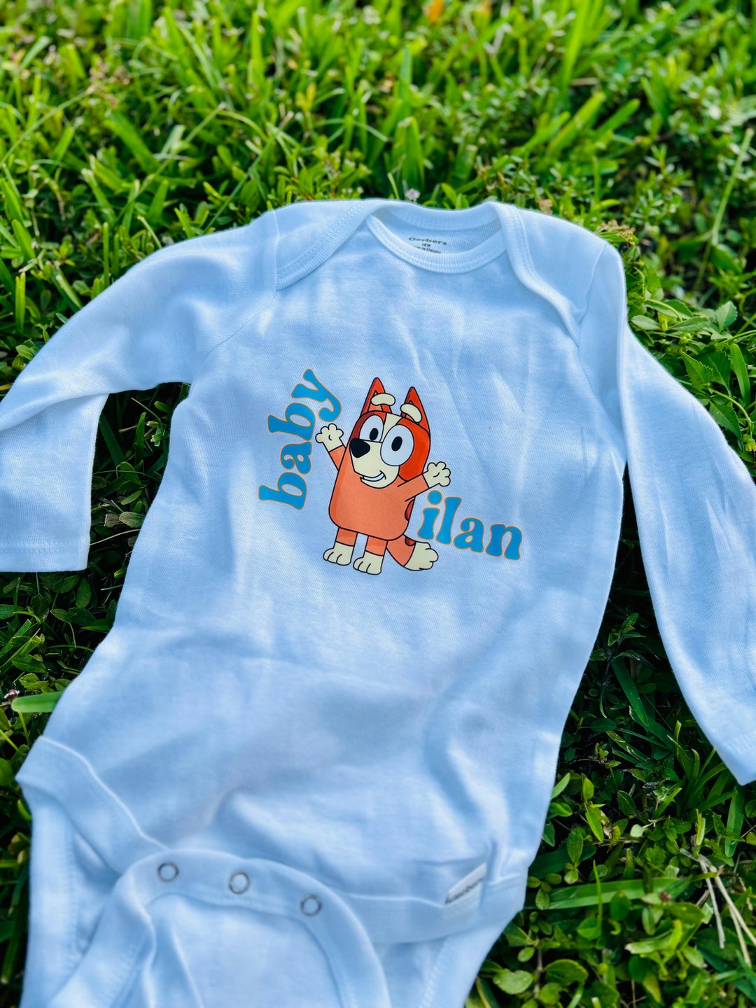 Bluey, Custom Bodysuit Blue, Bluey and Bingo, Bodysuit Gift, Bluey ...