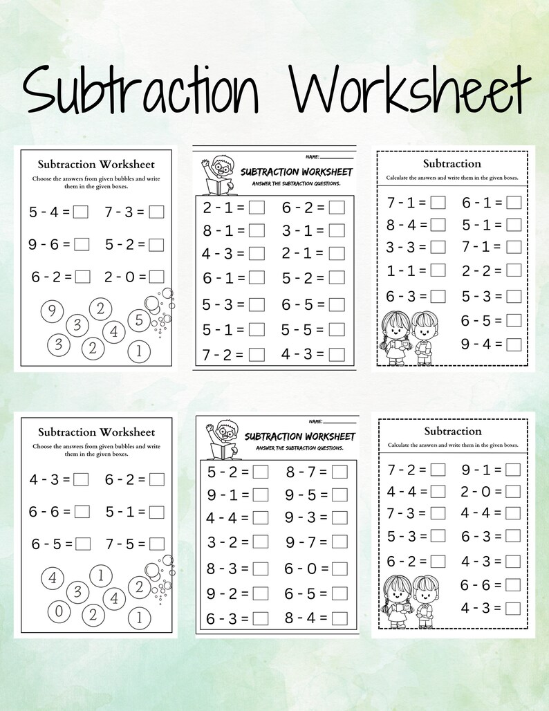 Printable Pre-kindergarten Activity Worksheets Bundle | Preschool Pre-k ...