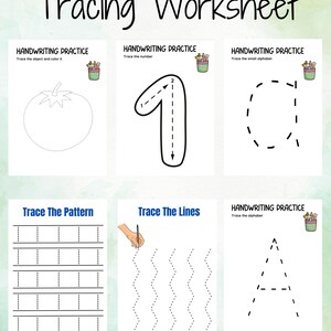 Printable Pre-kindergarten Activity Worksheets Bundle | Preschool Pre-k ...