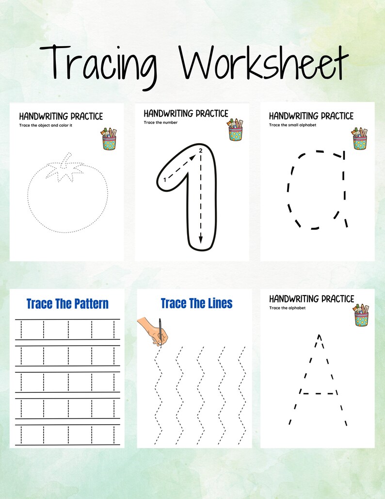 Printable Pre-kindergarten Activity Worksheets Bundle Preschool Pre-k ...