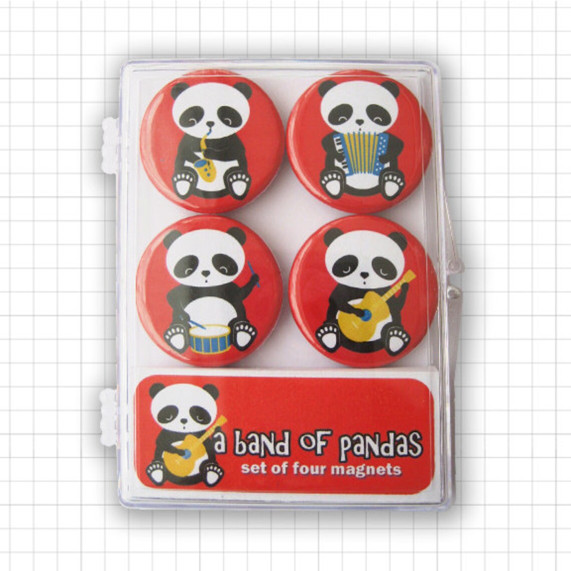 A Band of Pandas Magnet Set - Etsy