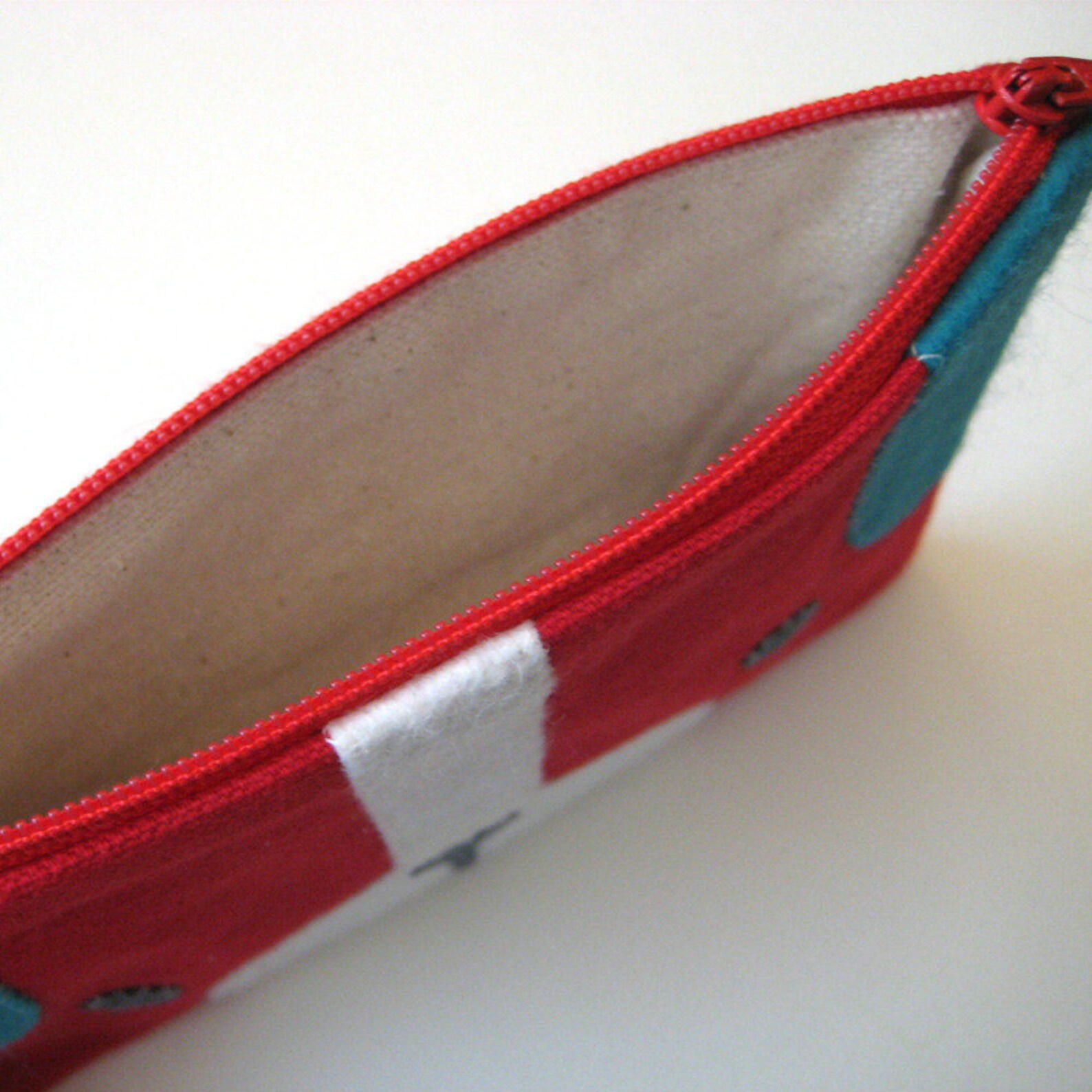 Puppy Dog Zipper Pouch in Red - Etsy