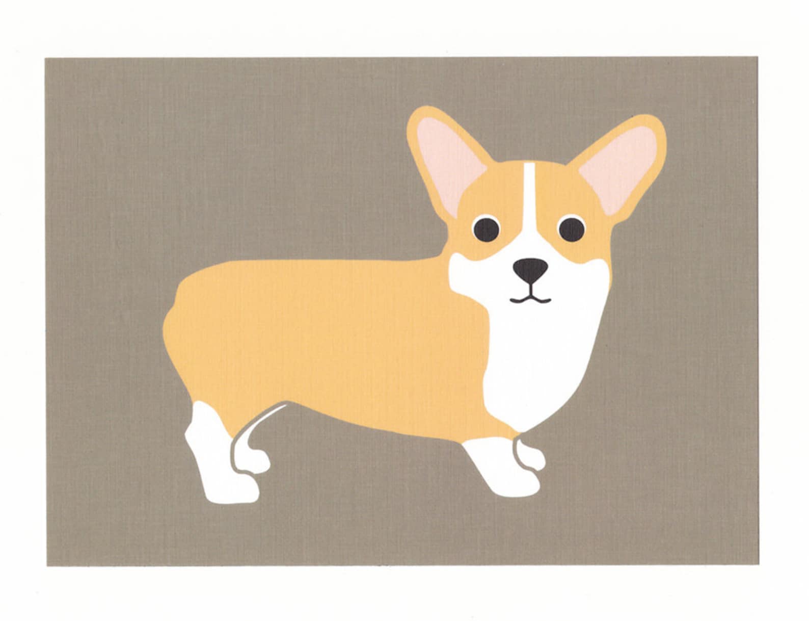 Corgi Graphic Dog Print | Etsy
