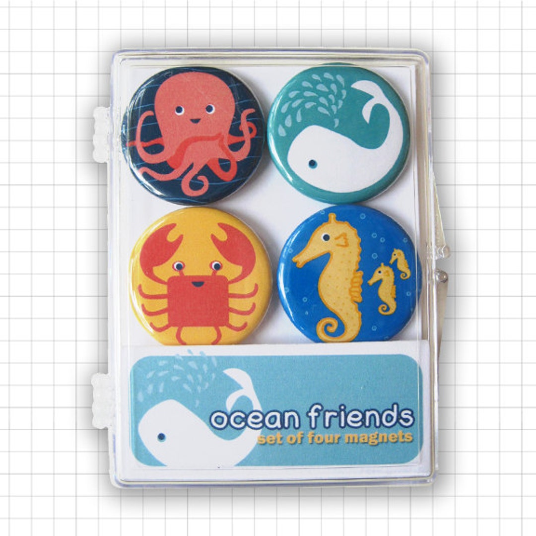 Ocean Friends Magnet Set - Etsy