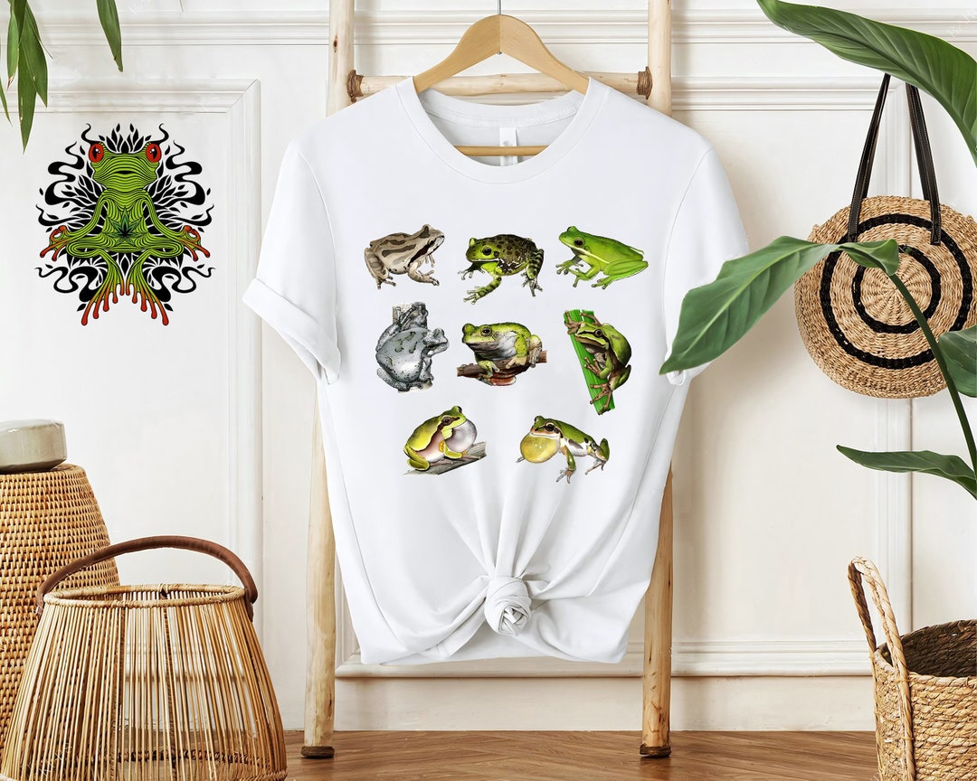 I Love Frogs, Frog 90s Vintage Graphic Shirt, Retro Toad Tee, Nature ...
