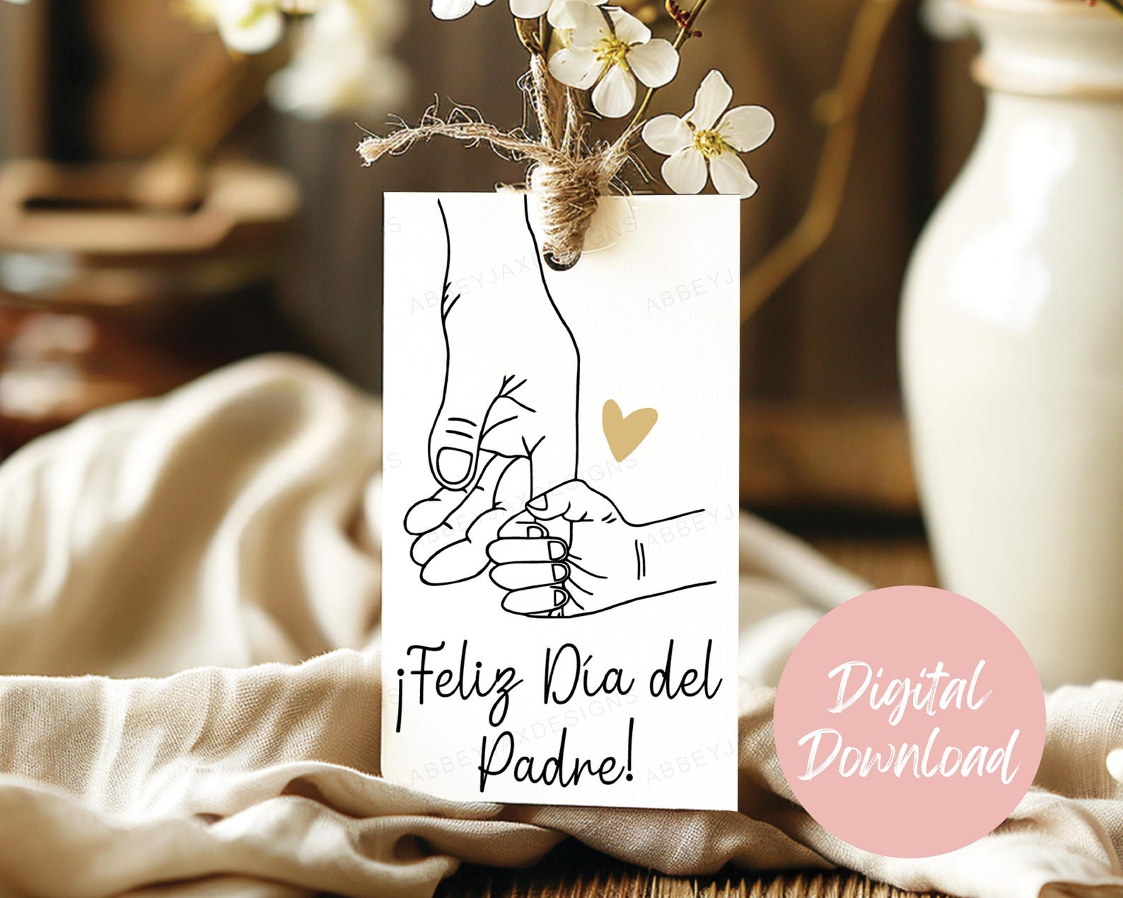 Feliz Dia Del Padre Tags, Spanish Father's Day Tags, Father's Day Gift ...