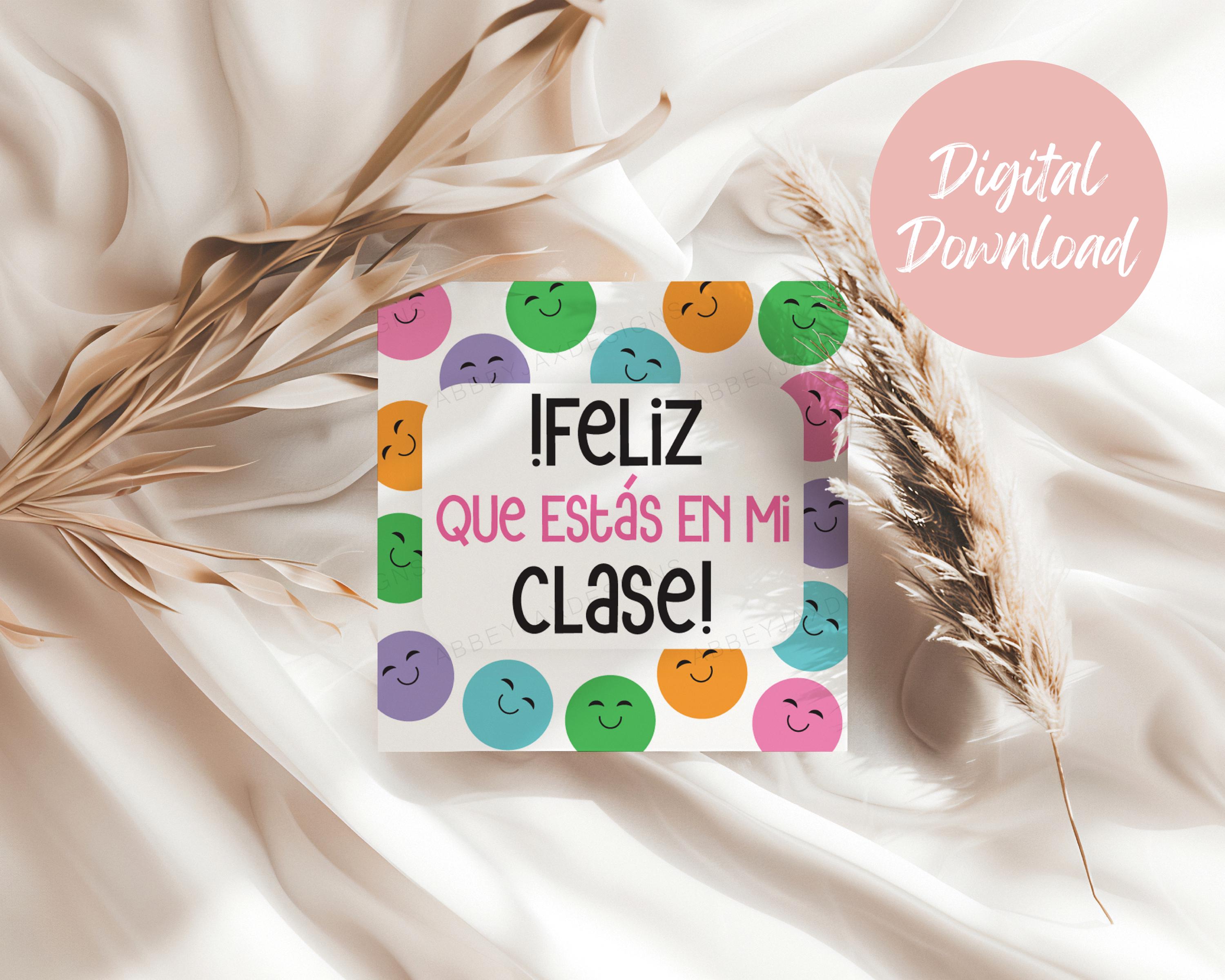 Back to School Cookie Tag in Spanish, Teacher Gift Tag for Students ...