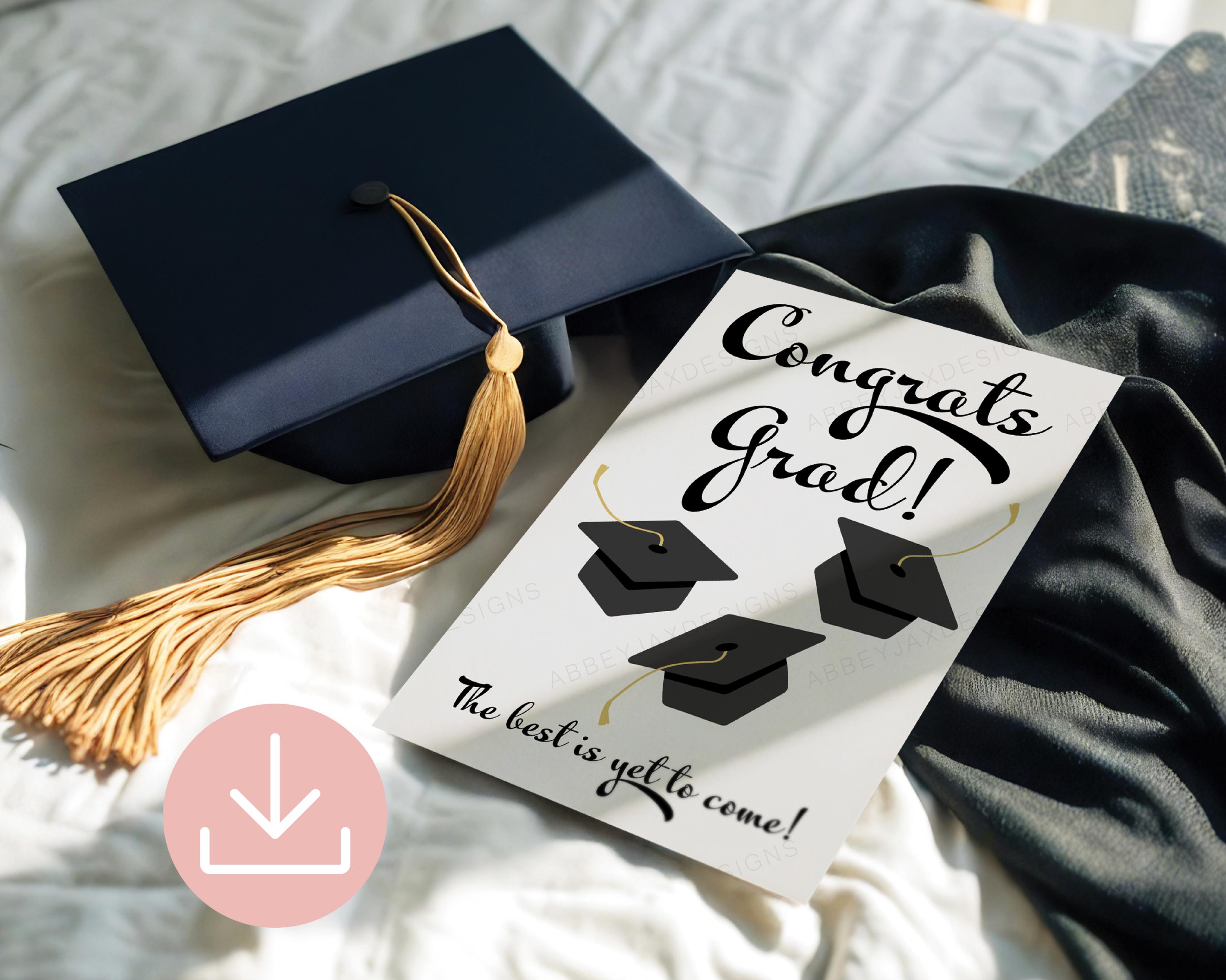 Congrats Grad Card Printable, Printable Graduation Card, Congrats Grad ...
