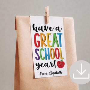 Have A Great School Year Tag, Welcome Back to School Tag, Back to ...