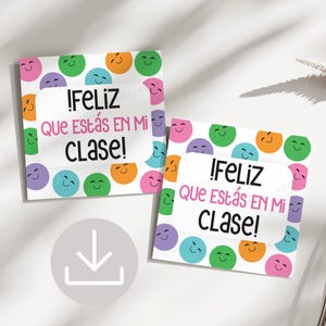 Back to School Cookie Tag in Spanish, Teacher Gift Tag for Students ...