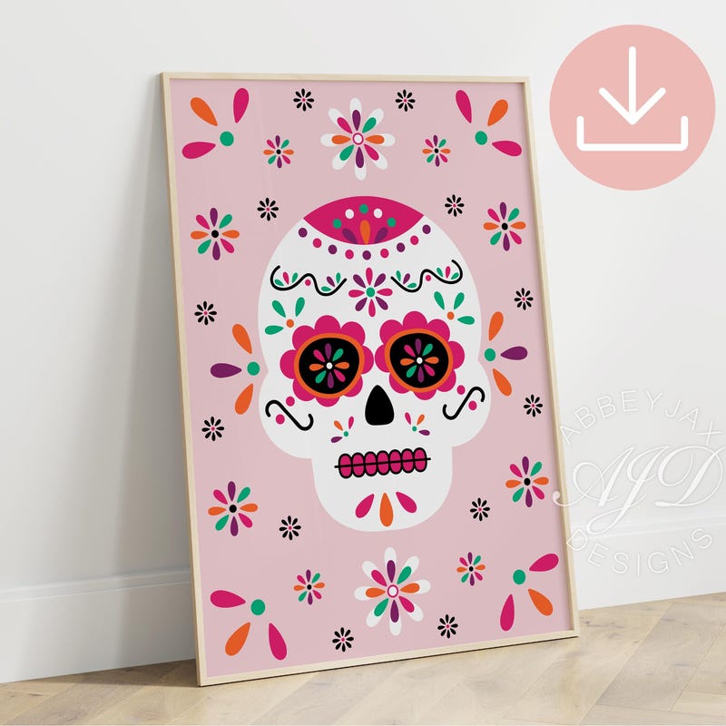Sugar Skull Poster - Etsy
