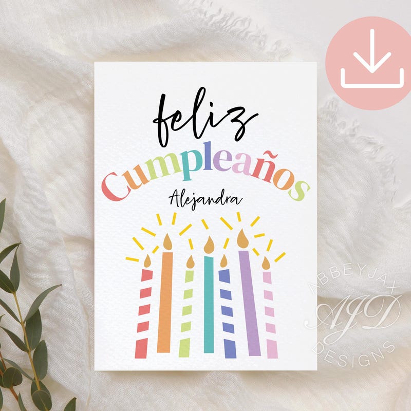 Spanish Birthday Cards - Etsy