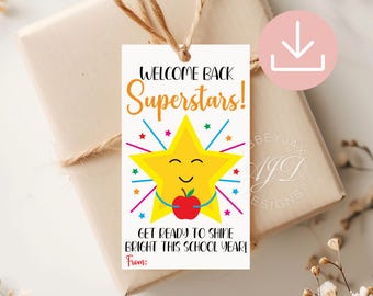 Welcome Back to School Tag for Students First Day of School Gift Tag ...