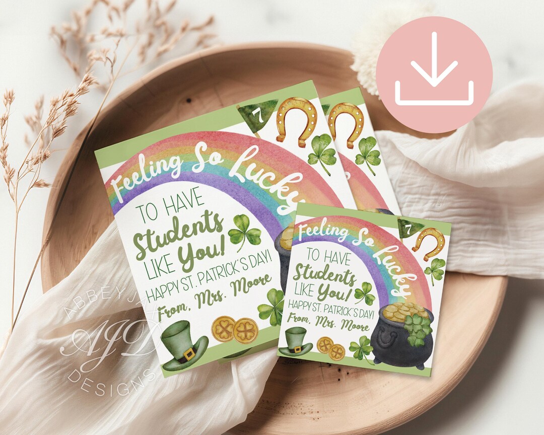 So Lucky to Have Students Like You Tags, Student Appreciation Tags, St ...