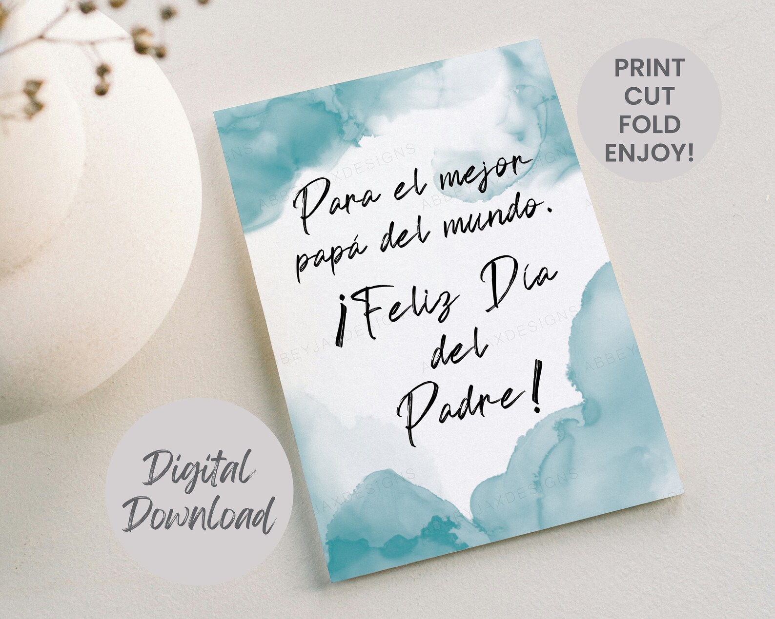 Father's Day Card, Dia Del Padre, Tarjeta Dia Del Padre, Feliz Dia Del ...