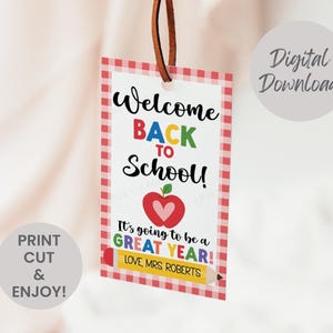 Welcome Back to School Tag, Back to School Gift Tags for Students ...