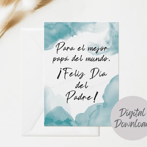 Father's Day Card, Dia Del Padre, Tarjeta Dia Del Padre, Feliz Dia Del ...
