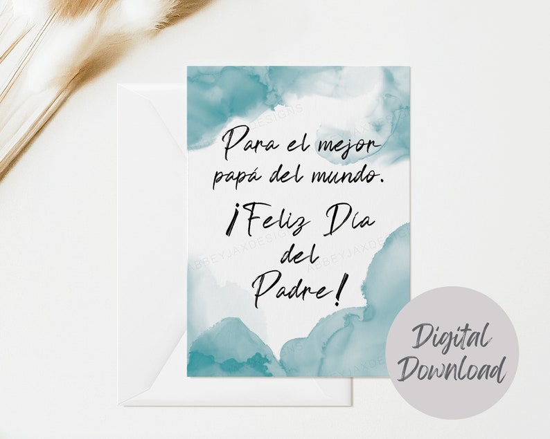 Father's Day Card, Dia Del Padre, Tarjeta Dia Del Padre, Feliz Dia Del ...