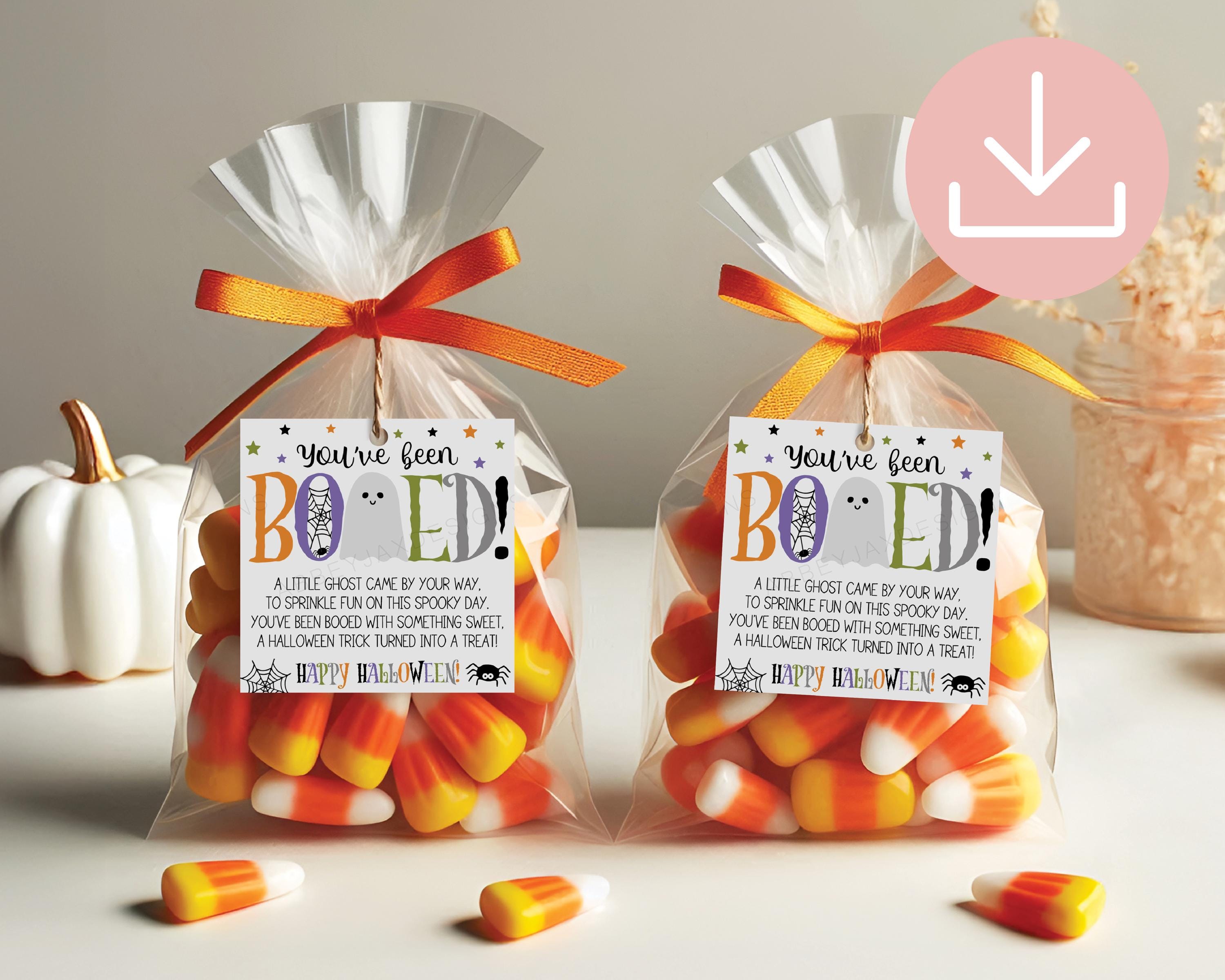 You've Been Booed Gift Tags, Halloween Cookie Tags Printables, Youve ...