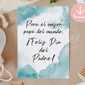 Father's Day Card, Dia Del Padre, Tarjeta Dia Del Padre, Feliz Dia Del ...
