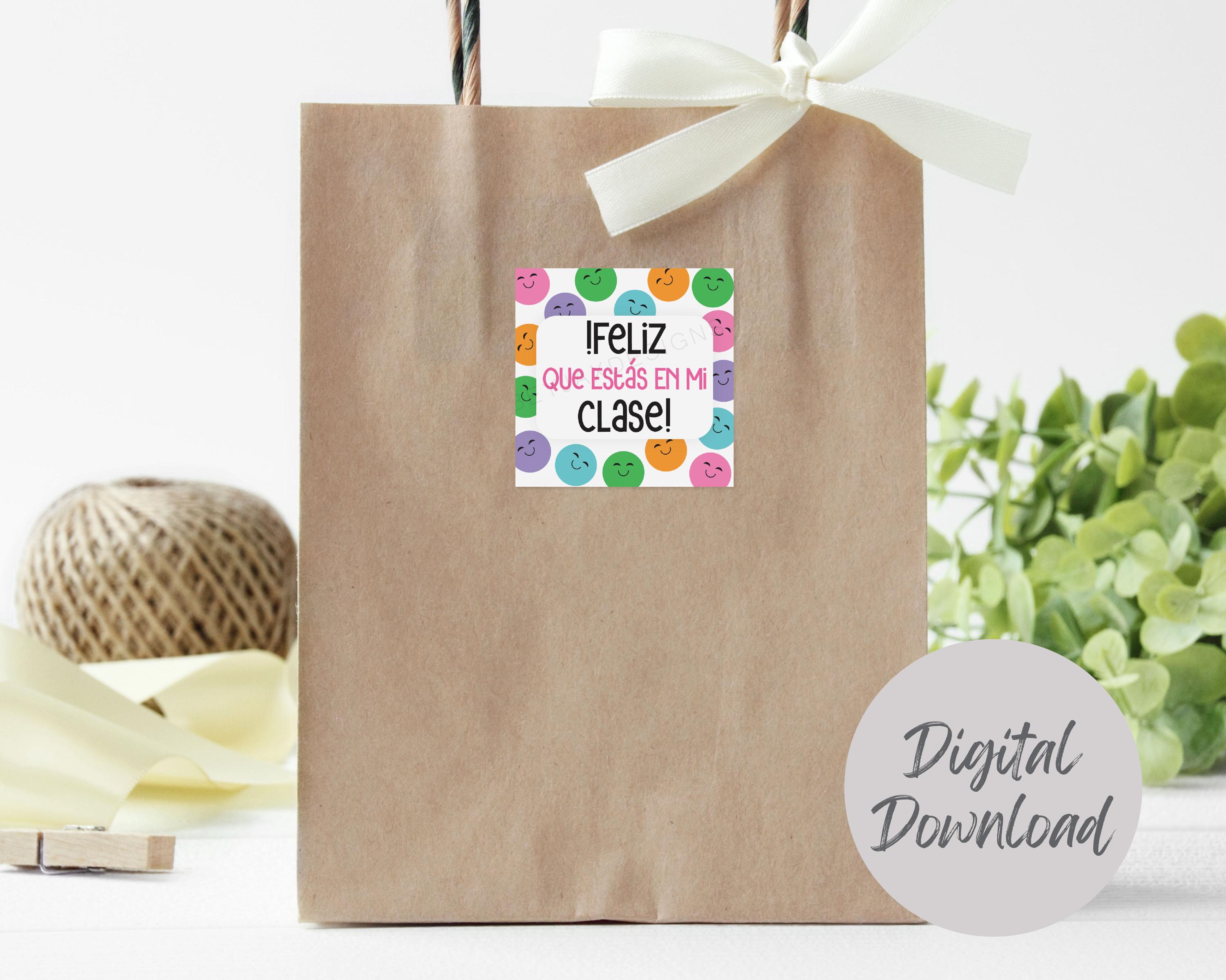 Back to School Cookie Tag in Spanish, Teacher Gift Tag for Students ...