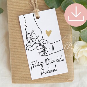 Father's Day Gift Tag, Feliz Dia Del Padre Tags, Father's Day Gift ...