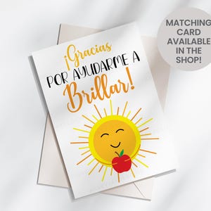 Spanish Thank You Tags, Teacher Appreciation Gift Tag Spanish ...