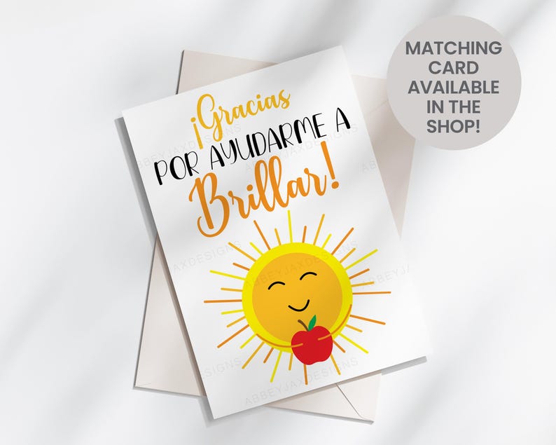 Spanish Thank You Tags, Teacher Appreciation Gift Tag Spanish ...