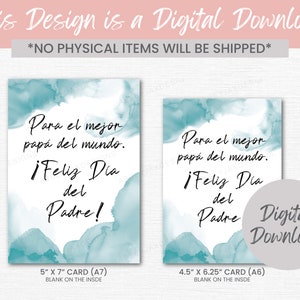 Father's Day Card, Dia Del Padre, Tarjeta Dia Del Padre, Feliz Dia Del ...