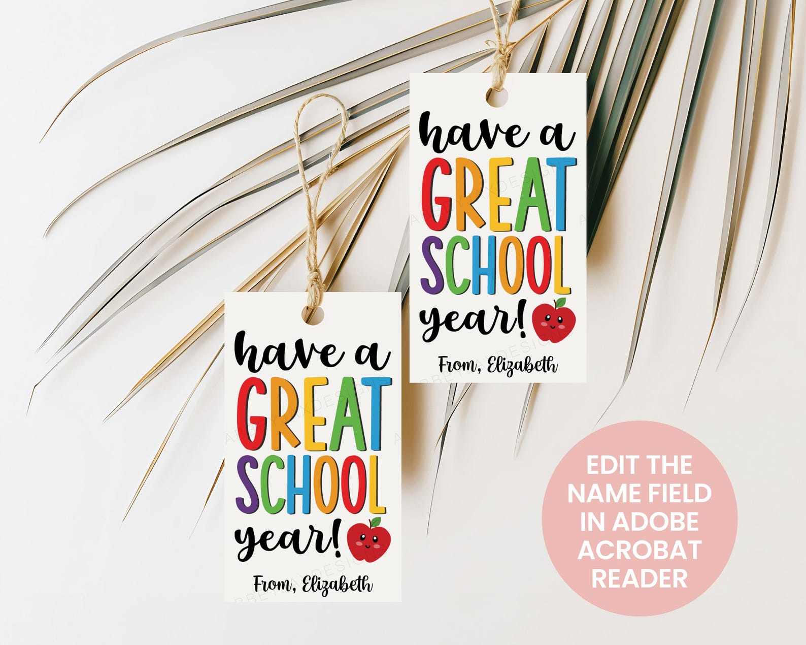 Have A Great School Year Tag, Welcome Back to School Tag, Back to ...