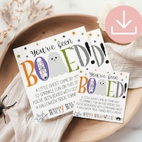 You've Been Booed Tag: Pink Halloween Treat (instant Download) - Etsy