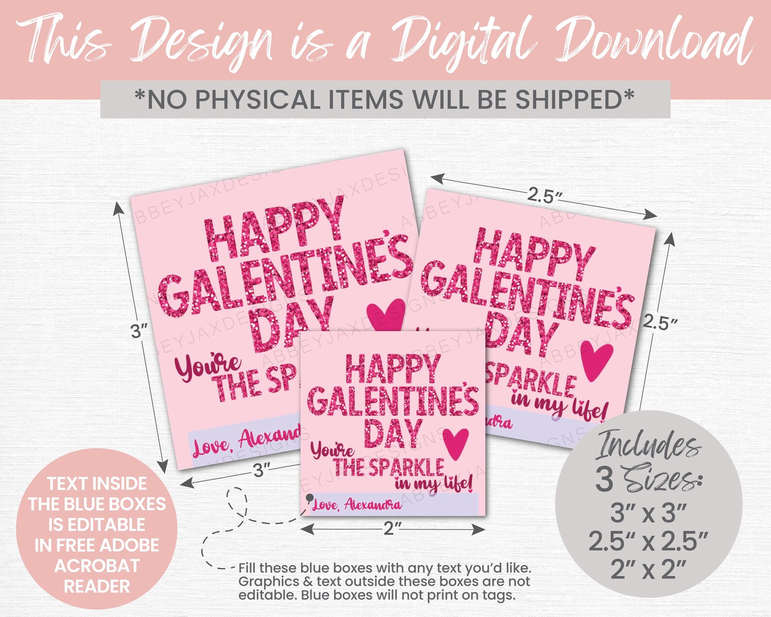 Galentines Gift Tags, Galentines Day Favor Labels, Galentine's Day Gift ...
