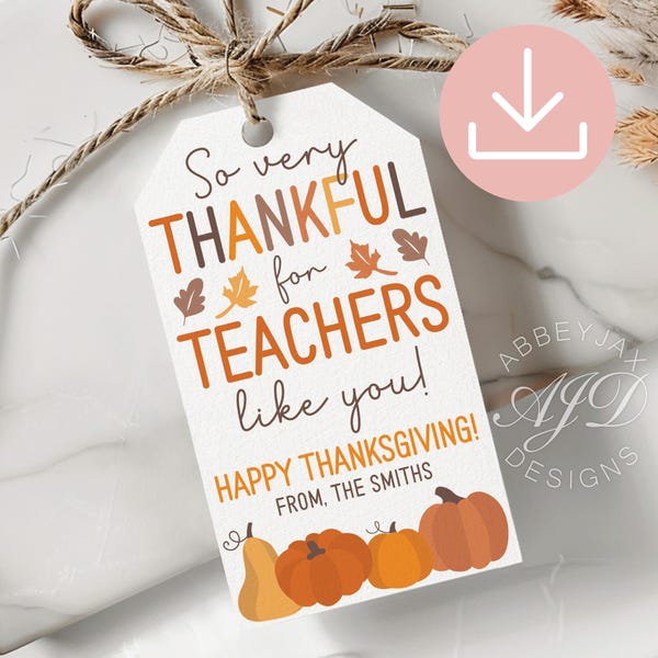 Thanksgiving Tags - Etsy