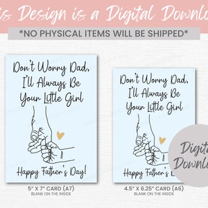 Father's Day Card, Printable Father's Day Card, Father's Day Card From ...