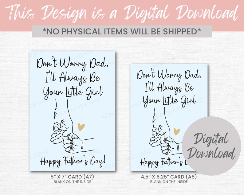 Father's Day Card, Printable Father's Day Card, Father's Day Card From ...