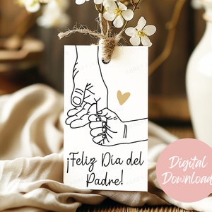 Father's Day Gift Tag, Feliz Dia Del Padre Tags, Father's Day Gift ...