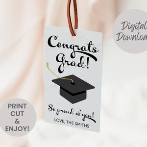 Congrats Grad Gift Tags, Printable Grad Tags, Graduate Tag ...