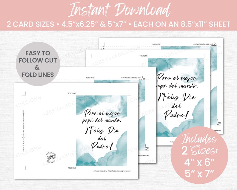 Father's Day Card, Dia Del Padre, Tarjeta Dia Del Padre, Feliz Dia Del ...