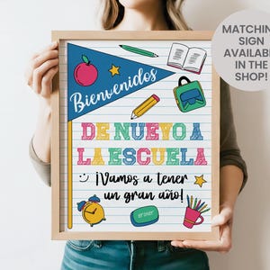 Back to School Gift Tag in Spanish, Welcome Back to School Tag, Spanish ...